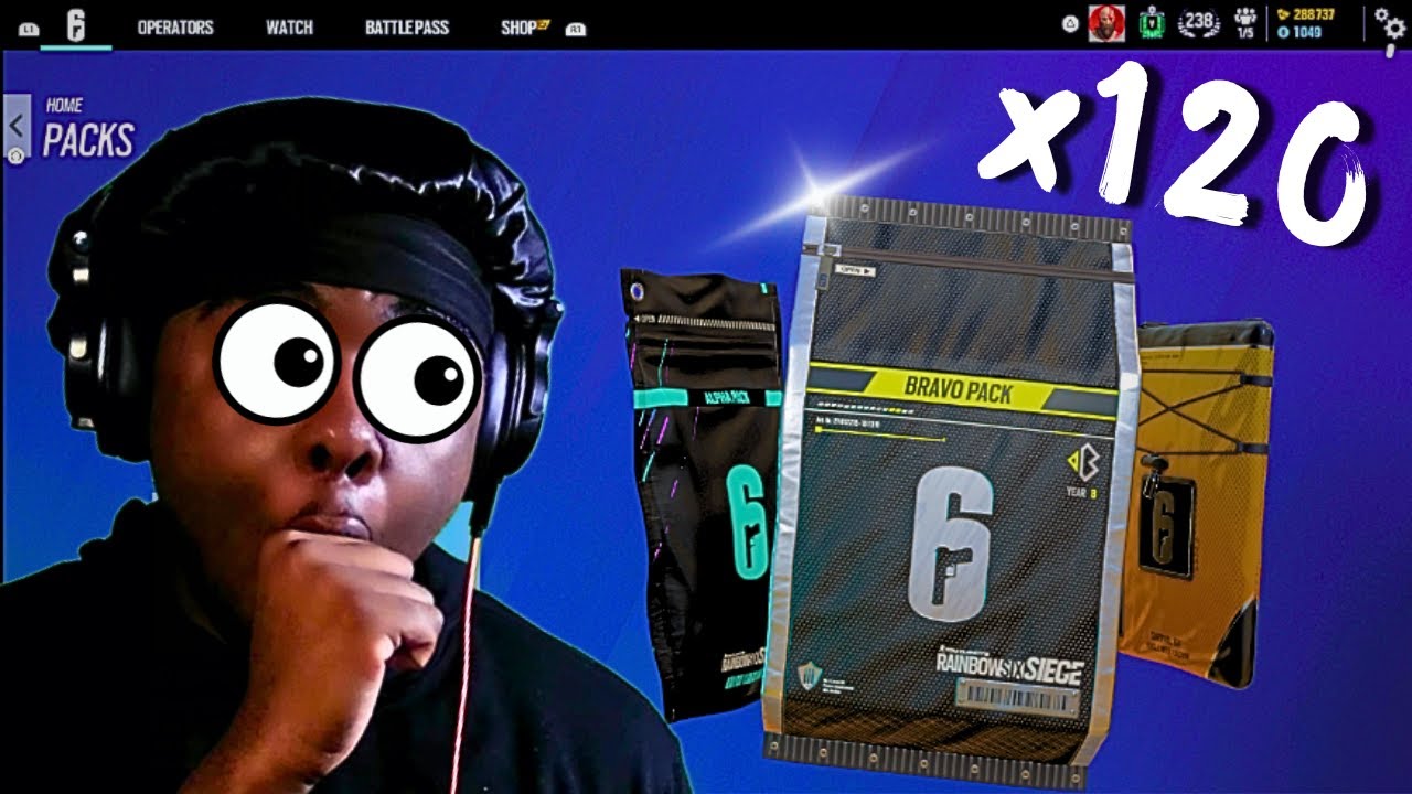 Opening 120 Alpha and Bravo Packs on R6...WHAT HAPPPENS??? - YouTube