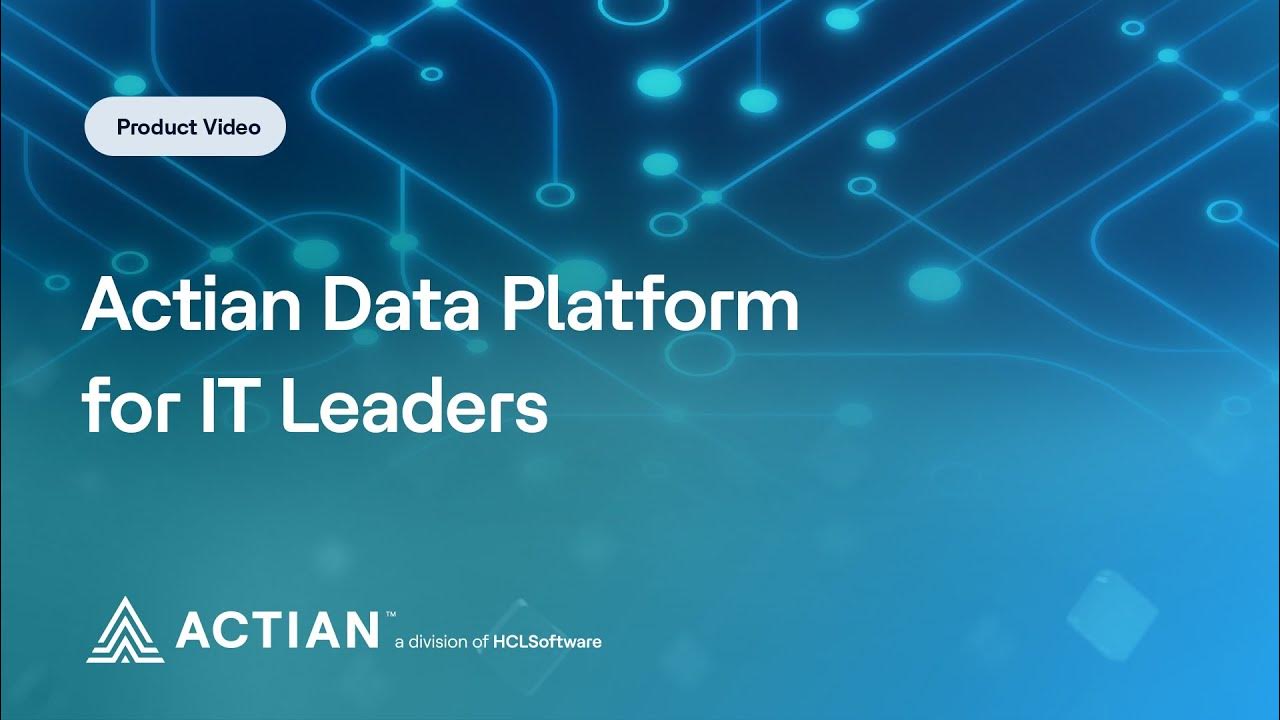Actian Data Platform for IT Leaders - YouTube