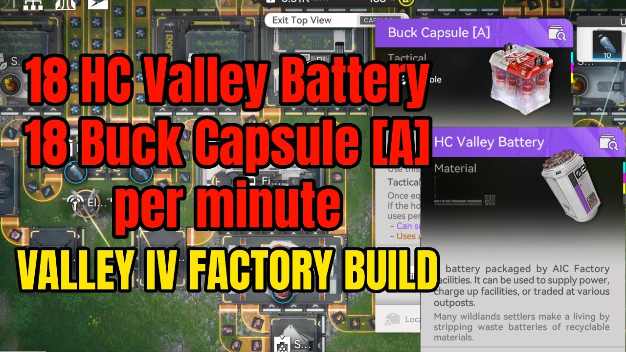 Valley IV Factory: Buck Capsule [A] & HC Valley Battery | Craft 18 per ...