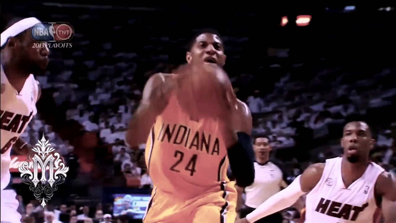 Paul George AMAZING Dunk on Chris Andersen | MaxStone - YouTube
