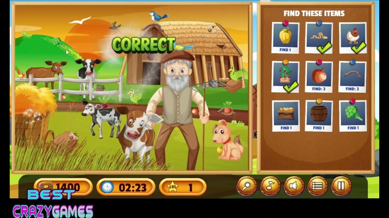 farm hidden objects | Walkthrough CrazyGamesOnline - YouTube