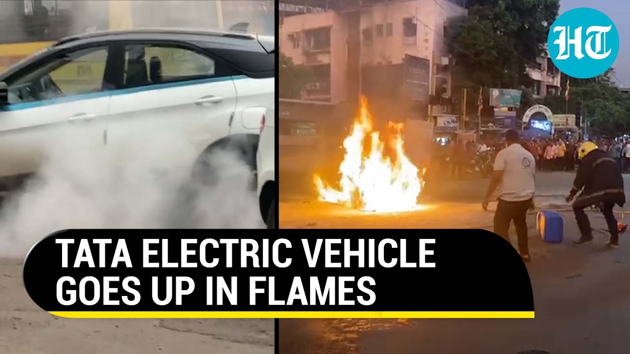 Tata Nexon EV catches fire outside Mumbai restaurant; 'Detailed ...