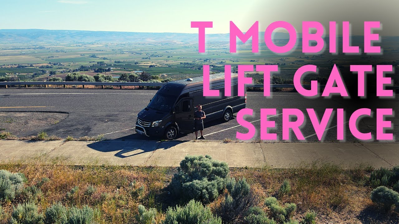 Lift gate service for T Mobile | Sprinter Expediting - YouTube