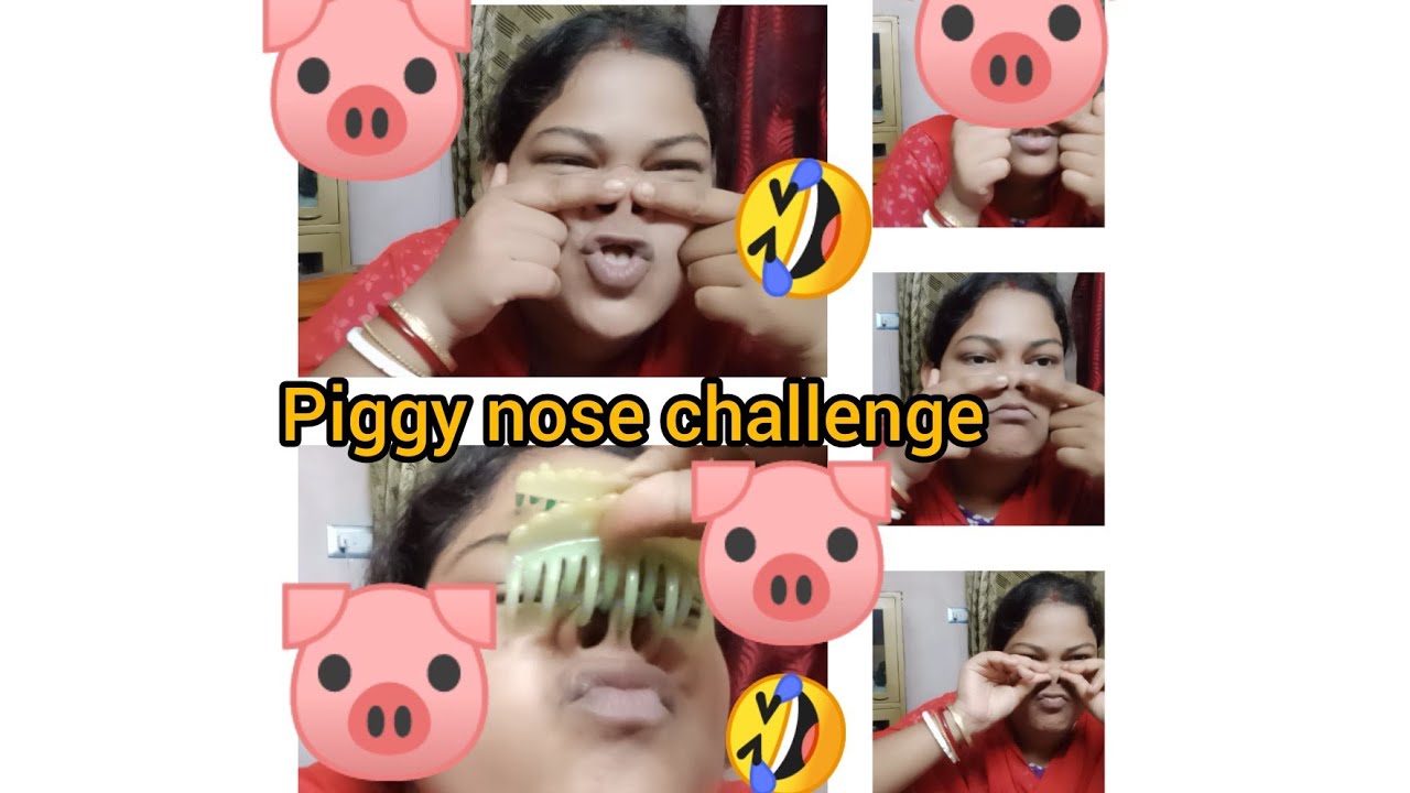 piggy nose challenge with flaring / new challenge vide/piggy notes ...