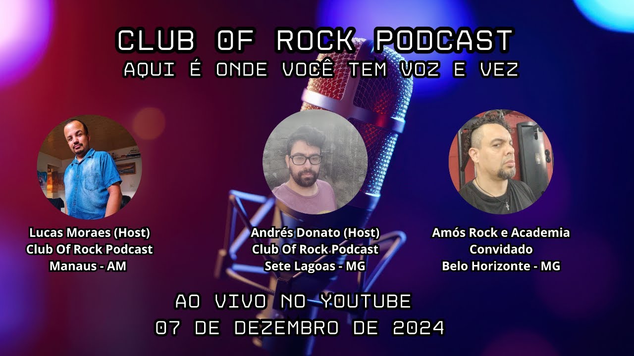 CLUB OF ROCK PODCAST - EP 07# - AMÓS ROCK E ACADEMIA - YouTube