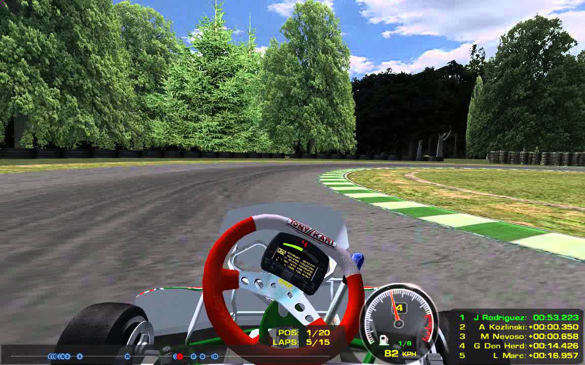 rFactor World Karting v2.1 mod test - YouTube