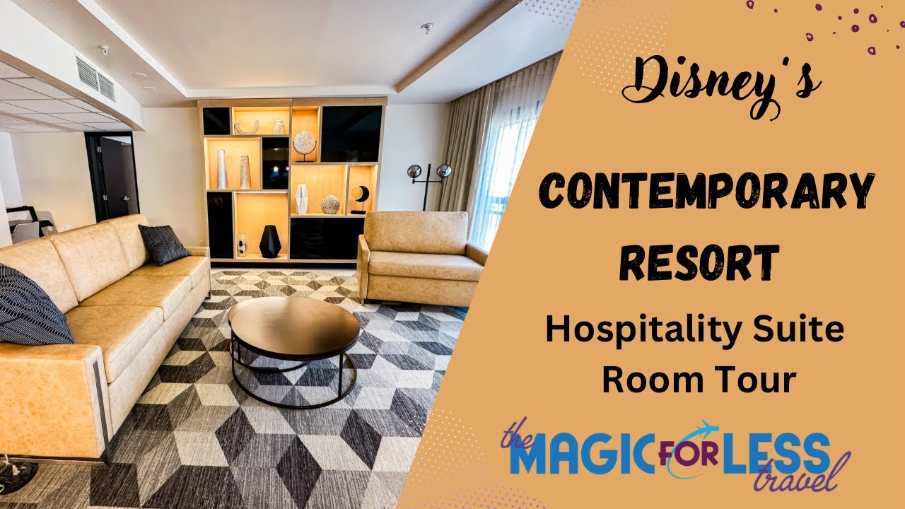 Walt Disney World's Contemporary Resort Hospitality Suite Rour - YouTube