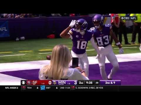 SAM DARNOLD 97 YARD TOUCHDOWN STRIKE TO JUSTIN JEFFERSON - YouTube