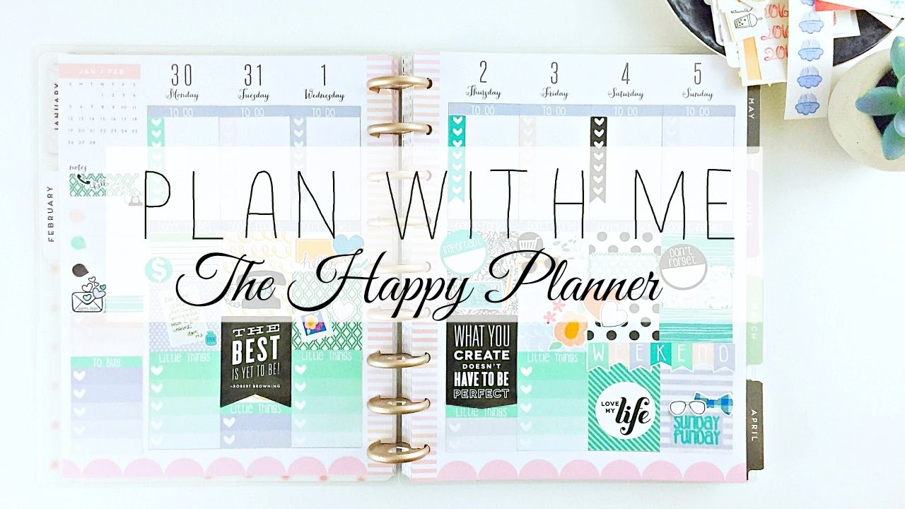 Plan With Me: Happy Planner - YouTube