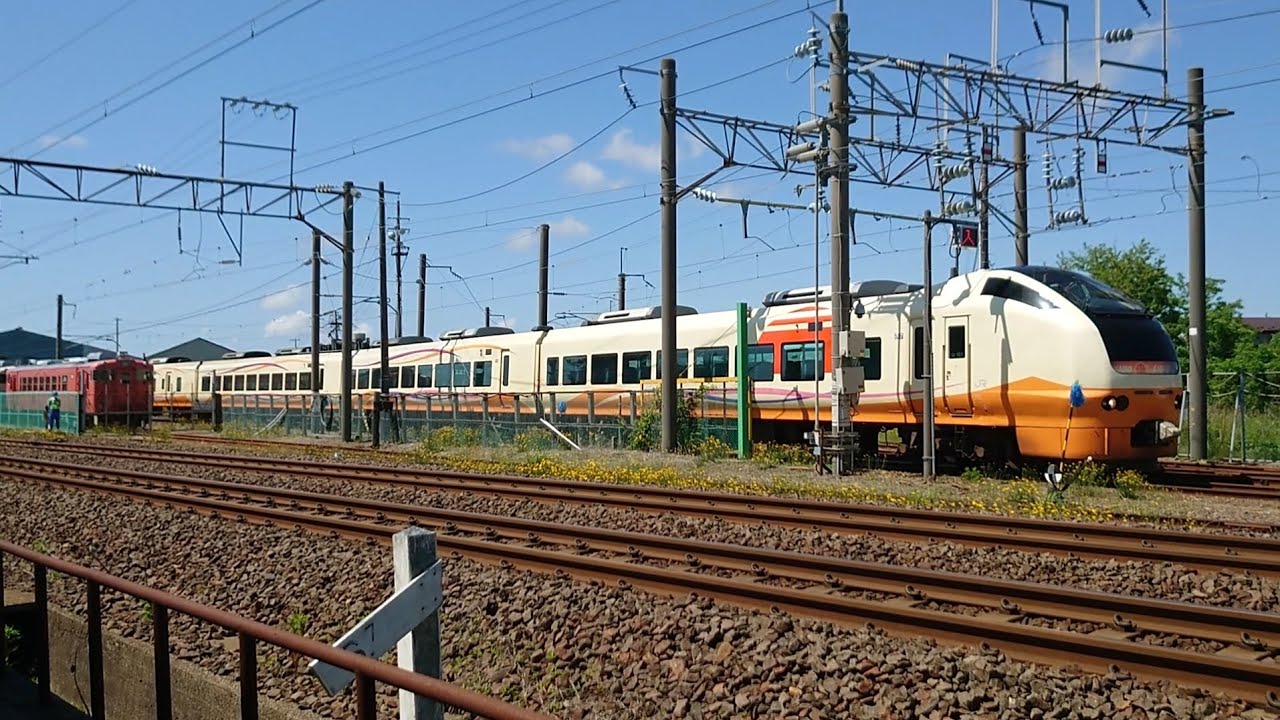 E653系U-101編成 （いなほ🌾） 構内試運転へ #ATゲート 〜 #将軍野踏切 【2023/06/05㈪午後】 - YouTube