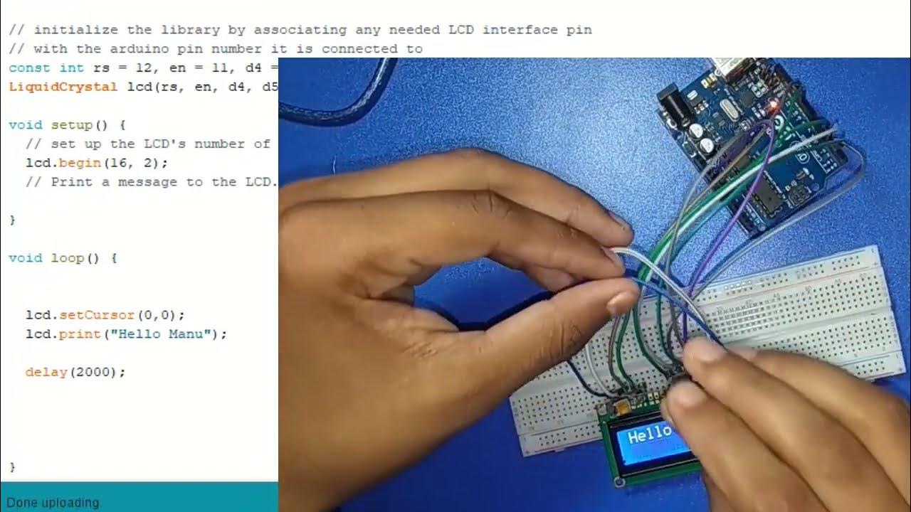 How to connect LCD display with Arduino||How to Set Up and Program an LCD on the Arduino - YouTube