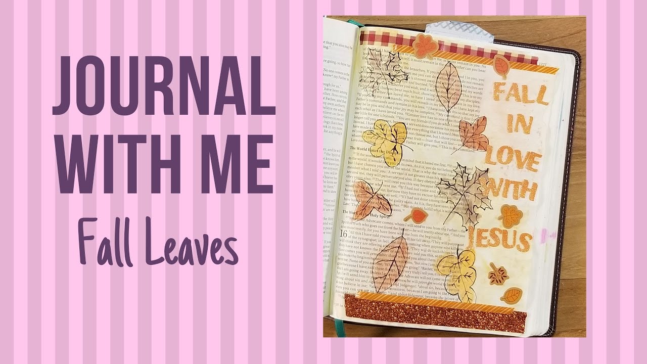 Bible Journaling: Fall Leaves - YouTube