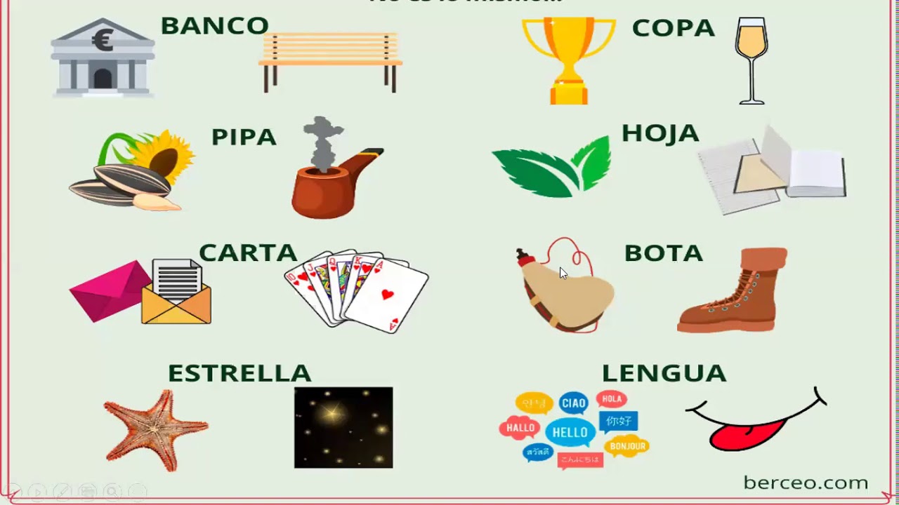 Palabras polisémicas. - YouTube