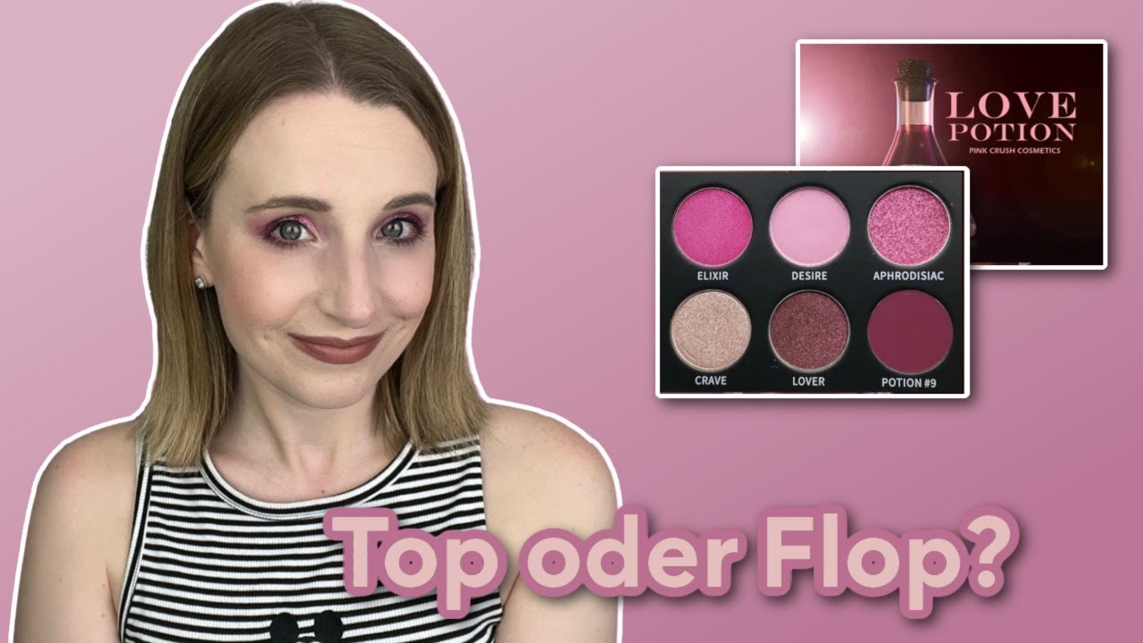 PINK CRUSH COSMETICS LOVE POTION PALETTE IM TEST - YouTube