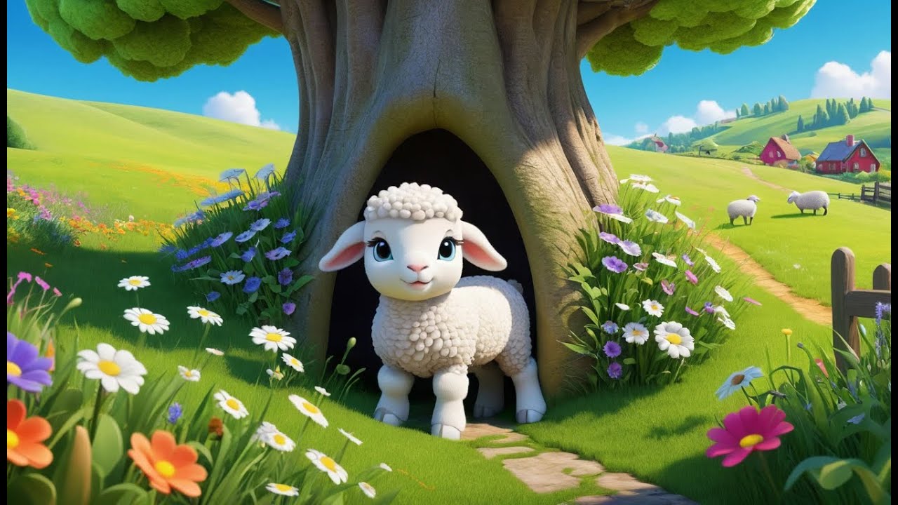 Lambs in Fields Play Hide and Seek | Adorable Lamb Song for Toddlers ...