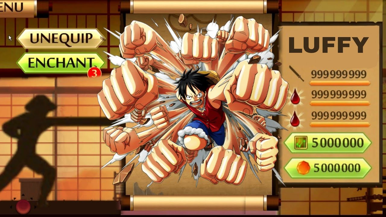 Shadow Fight 2 Luffy [One Piece] - The Most Powerful Fictional ...