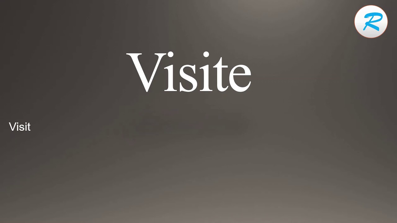 How to pronounce Visite - YouTube