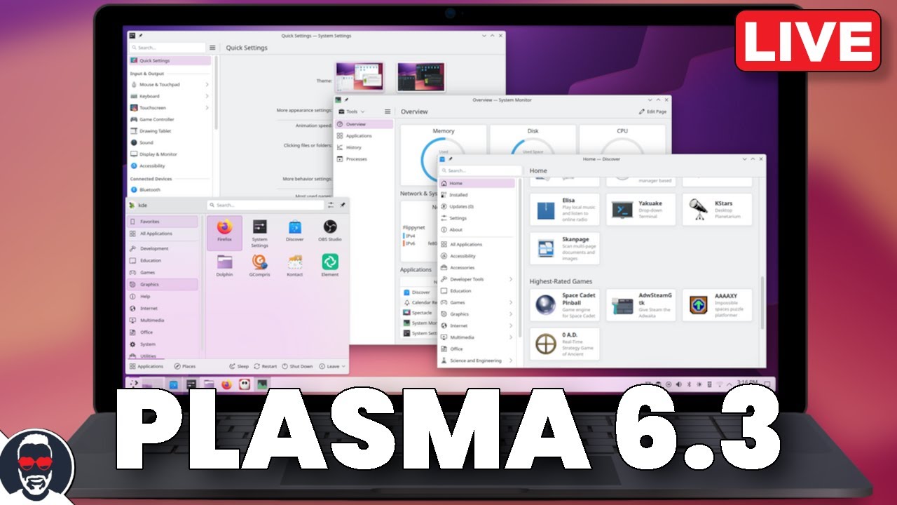 🔴 PLASMA 6.3 - How to INSTALL, then review! - YouTube