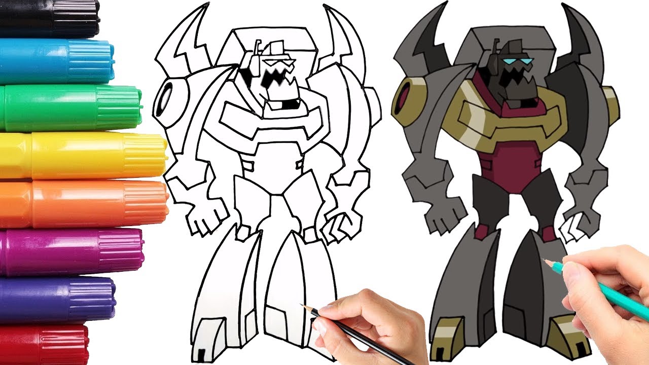 How to Draw Transformers | Grimlock - YouTube