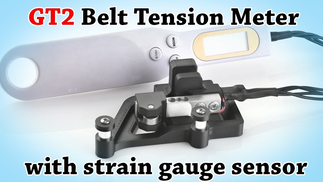 GT2 Belt Tension Meter with strain gauge sensor - YouTube