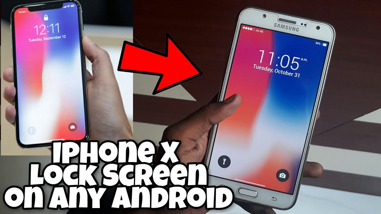 Make Iphone X Lock Screen On Any Android !! without root - YouTube