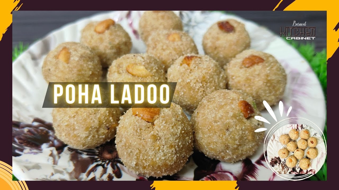 Poha Ladoo | Within 10mins | High protein Ladoo Recipe - YouTube