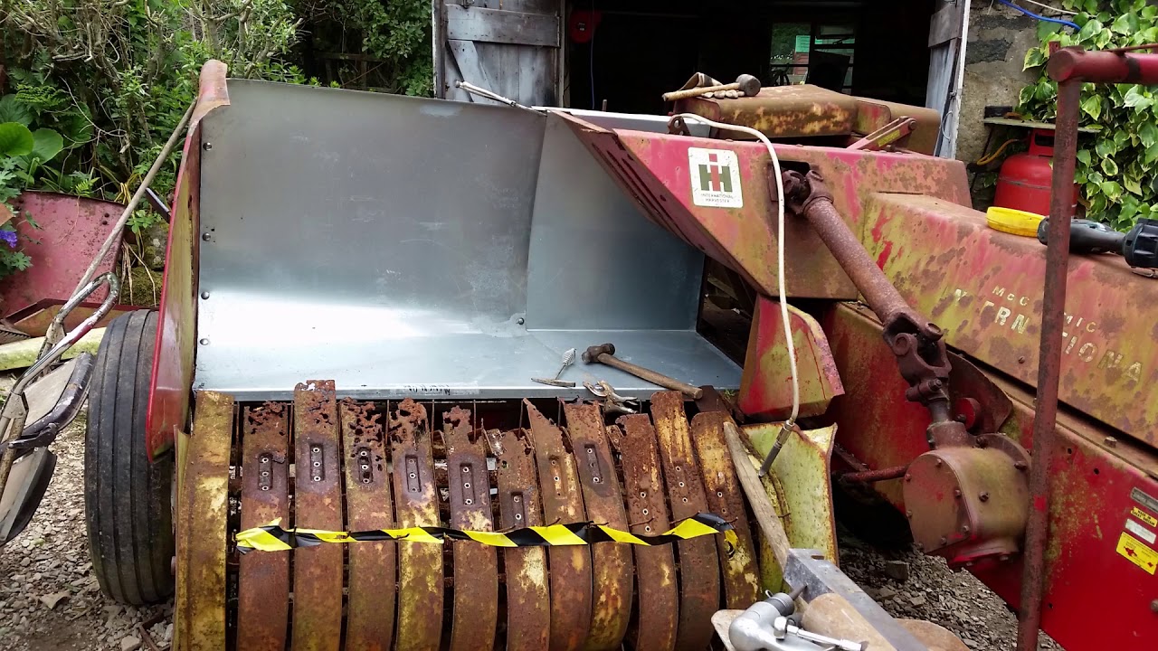 McCormick International Harvester Small square Baler IH47 - YouTube
