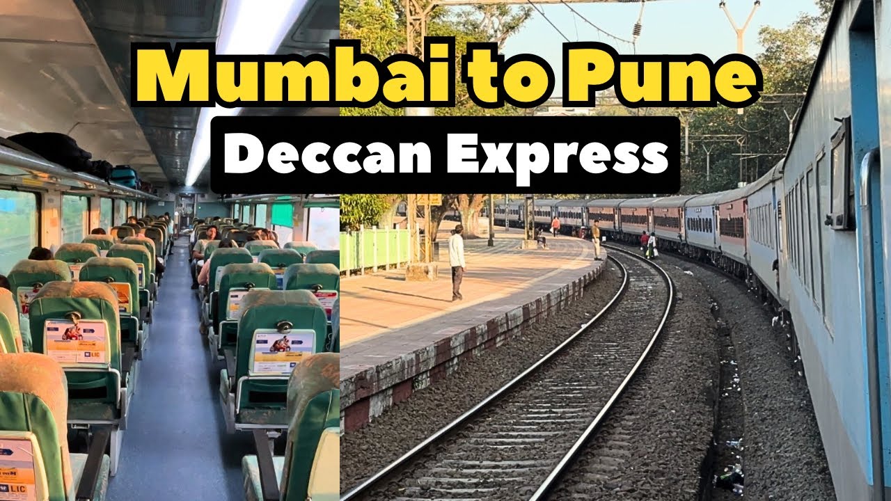 Mumbai to Pune Deccan Express 11007 | Train Journey from Magical Bhor ...