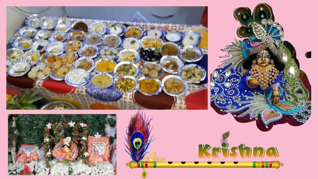 56 BHOG FOR LORD KRISHNA ON HIS BIRTHDAY💞🥳🙏💃🎉 - YouTube