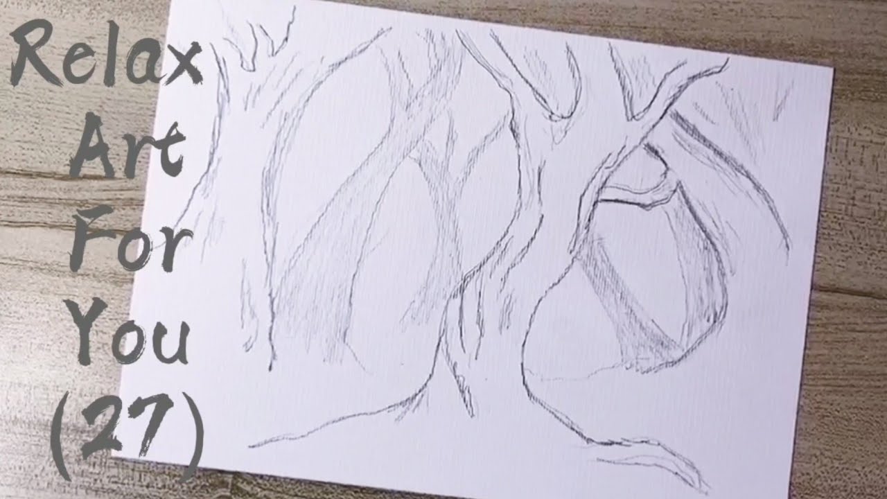 Relax challenge #27: Arcylic painting - Easy Relax Art - Dream tree ...