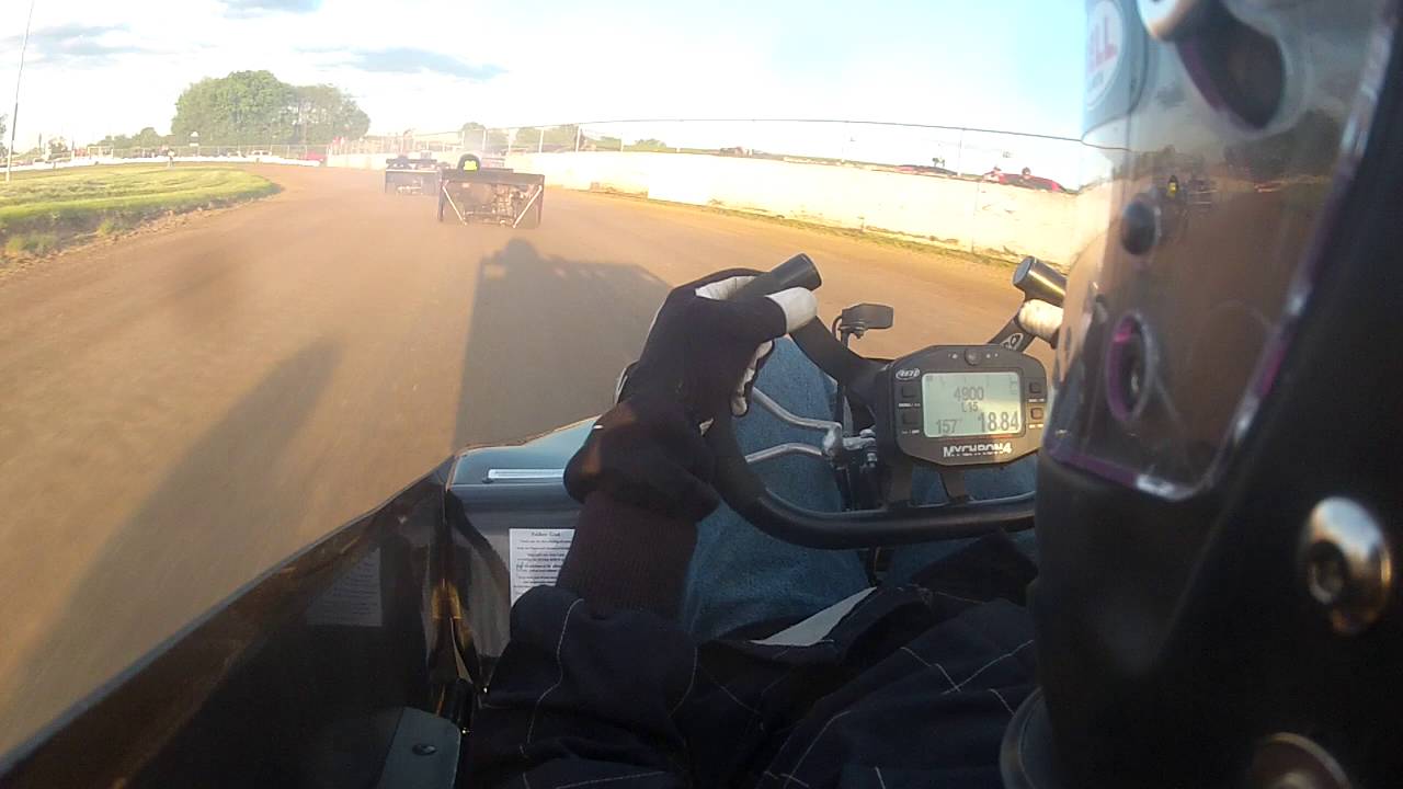 Matt Browning Kart#42 UAS Lawrenceburg 5-13-16 Heat 1 - YouTube