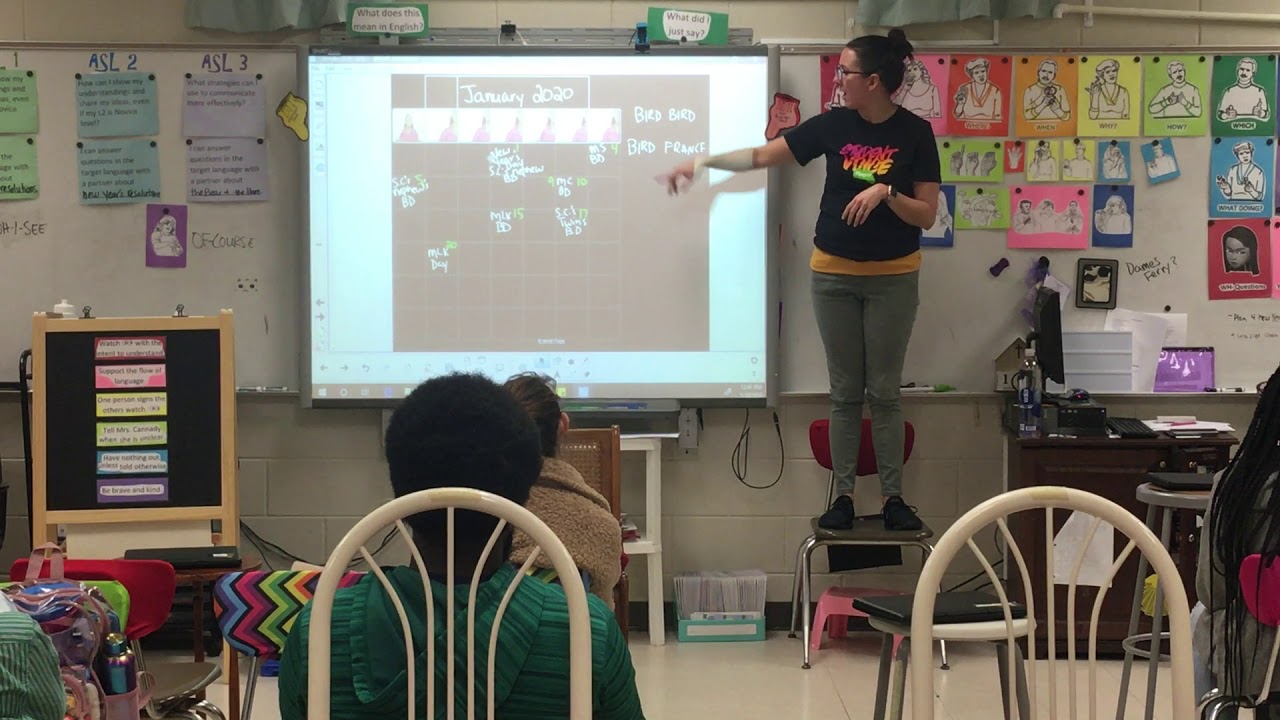 1-10-20.ASL 2- January Review before Timed Sign - YouTube