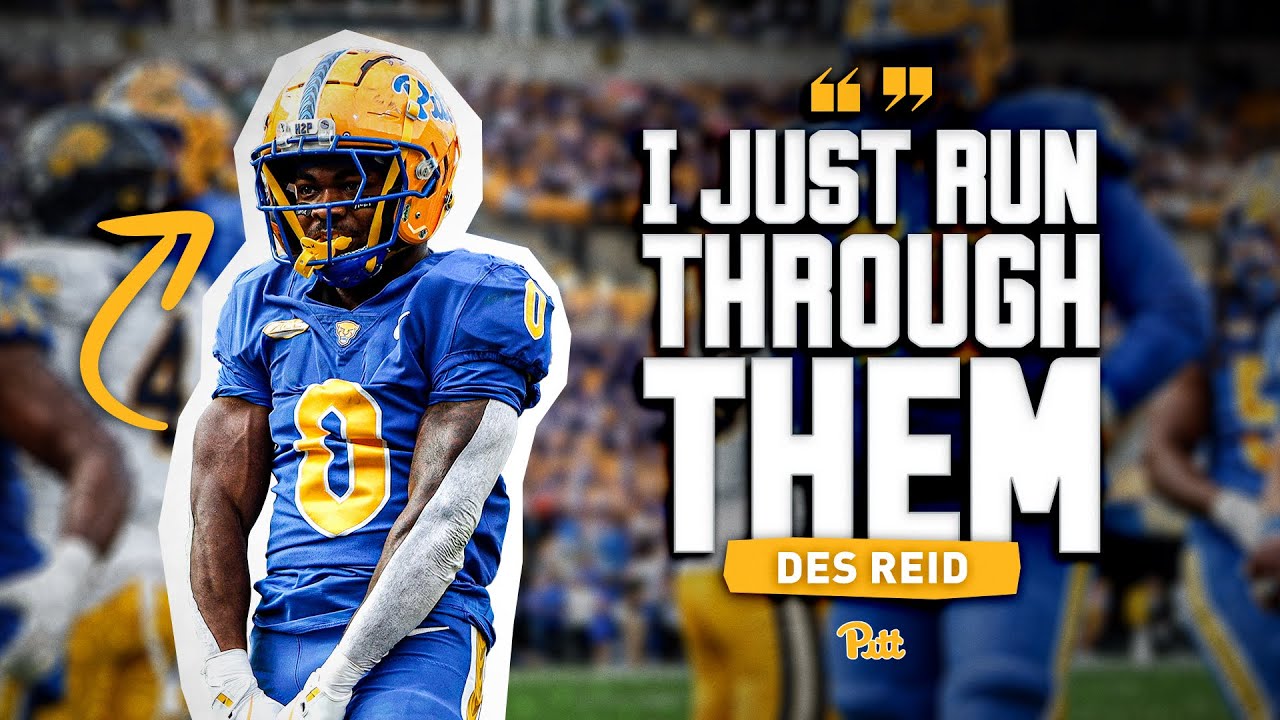 Pitt STAR RB Des Reid Plays With A Chip On His Shoulder! Studied Style ...