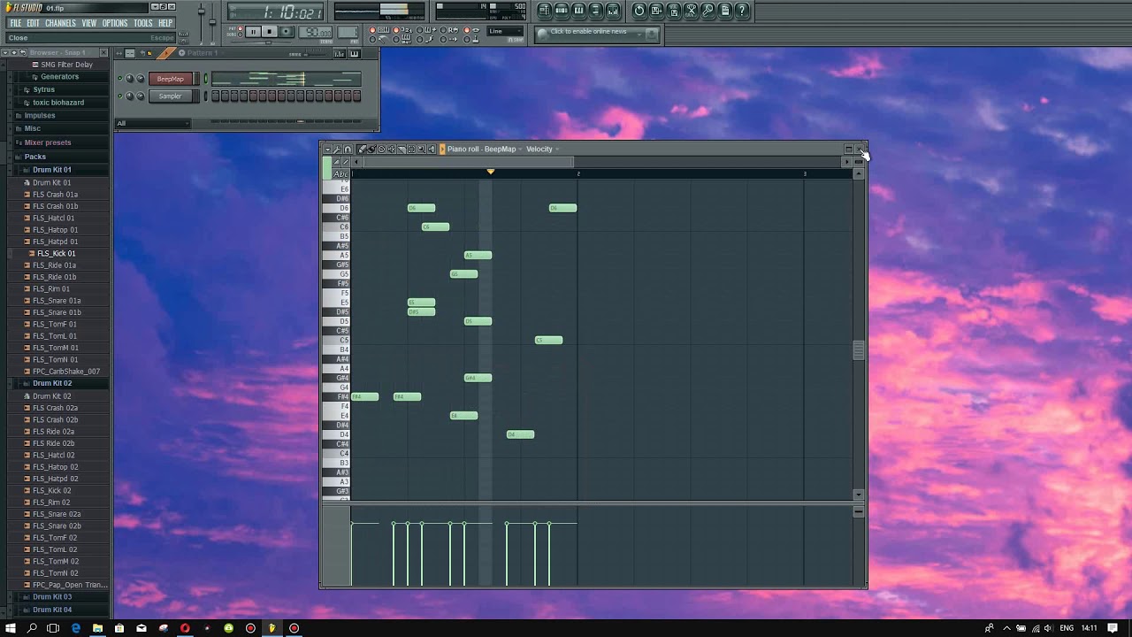 Делаем аудиоглитчи BeepMap'ом в фруктовых циклах Studio - YouTube