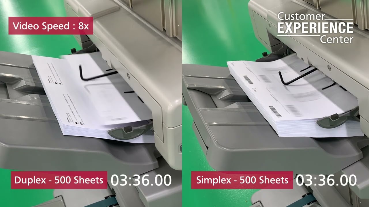 Ricoh Pro c5310s - Simplex vs Duplex - YouTube