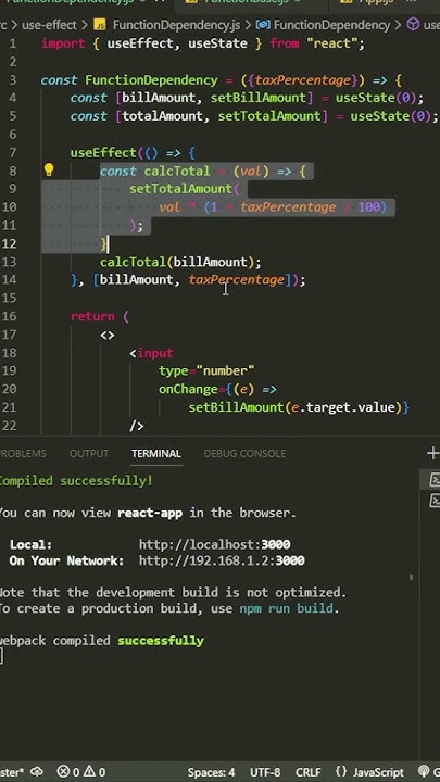 React useEffect function as a dependency - YouTube