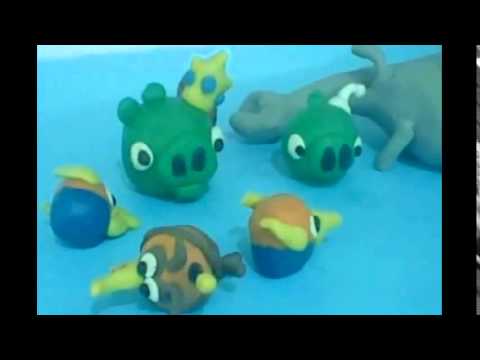 Angry Birds Space Clay Models Ep 12   Pig Dipper