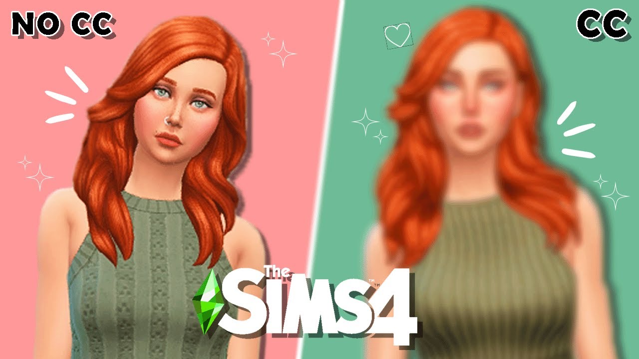 Create a Sims | No CC VS CC | Cas Speed | The Sims 4 - YouTube