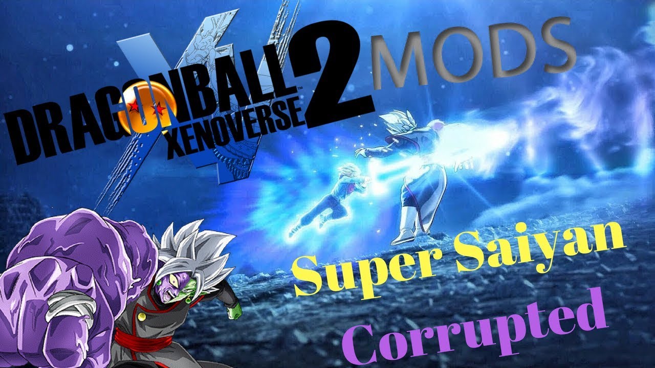 Corrupted SSJ VS Goku & Vegeta Blue DBXV2 MODS 1 - YouTube