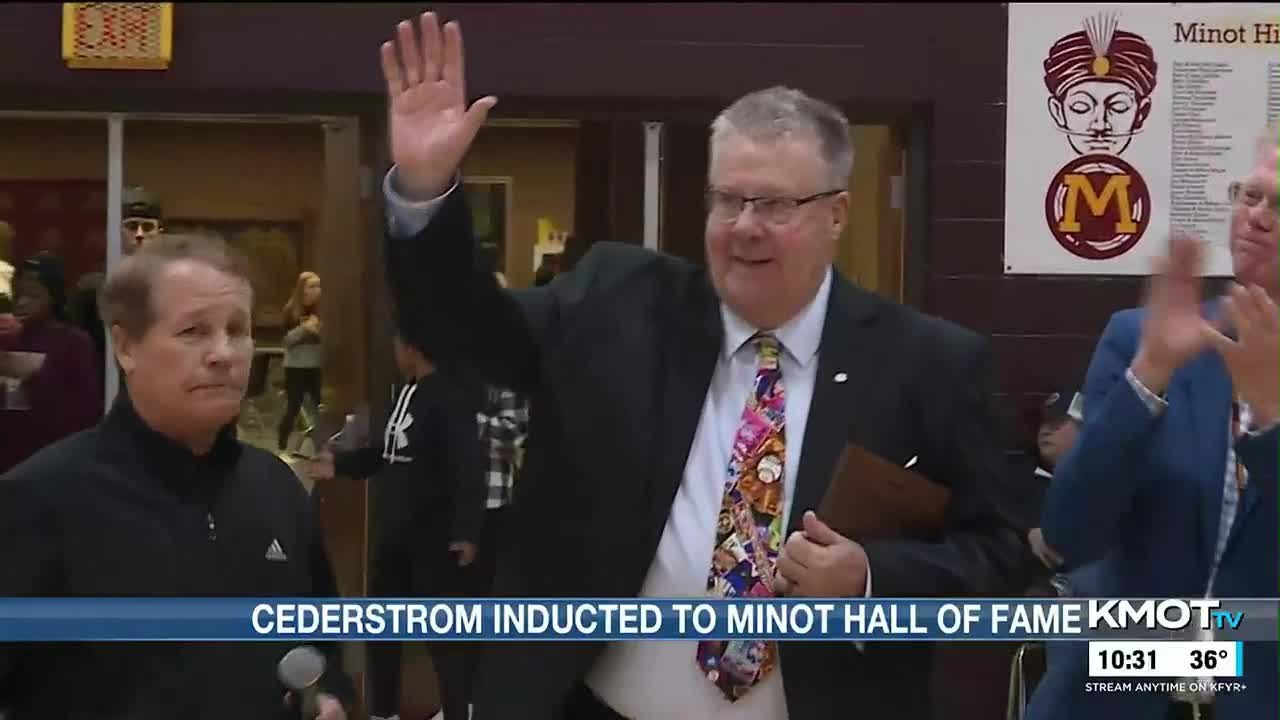 Gary Cederstrom inducted into Minot High Athletics Hall of Fame - YouTube