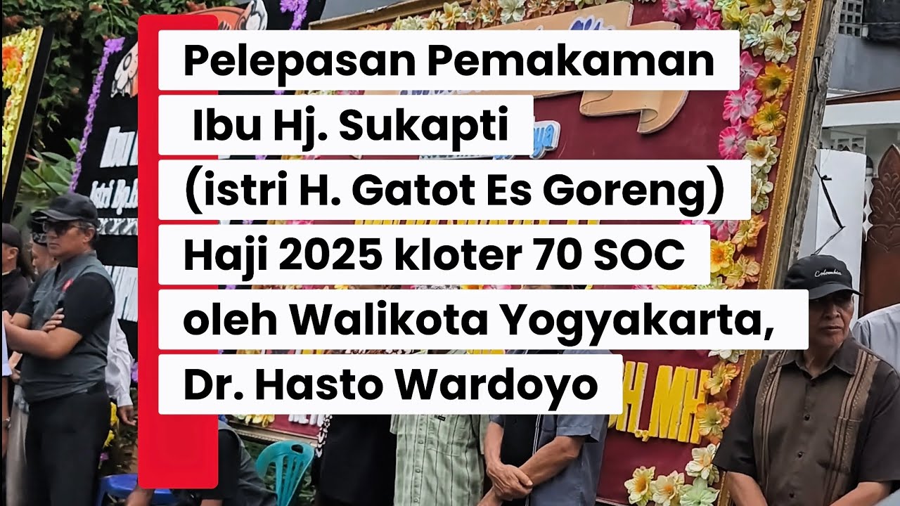 Walikota Yogyakarta, Dr. Hasto Wardoyo Pelepasan Pemakaman Ibu Hj ...