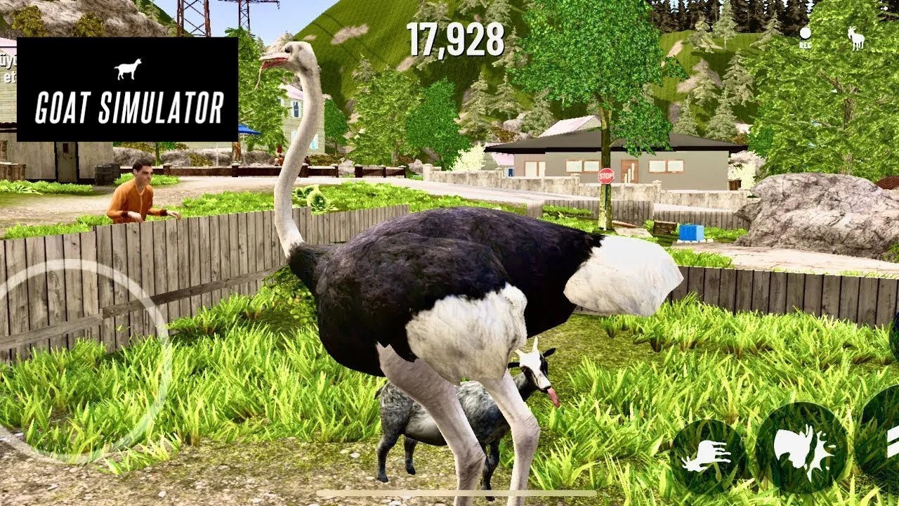Goat Simulator Mobile - The Best New Game - The Funniest Ostrich In The ...