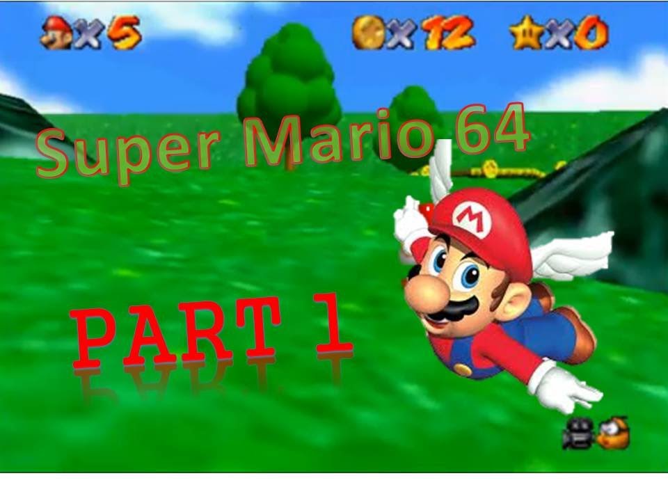 Super Mario 64(N64) Walkthrough(Part 1): Bob-omb Battlefield: Big Bob ...
