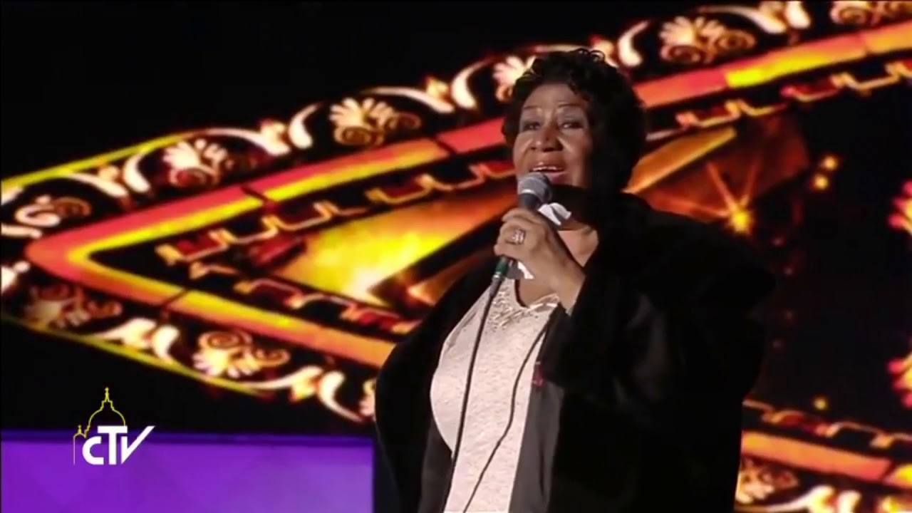 Aretha Franklin 'Amazing Grace' Praise Break - Pope Francis - YouTube