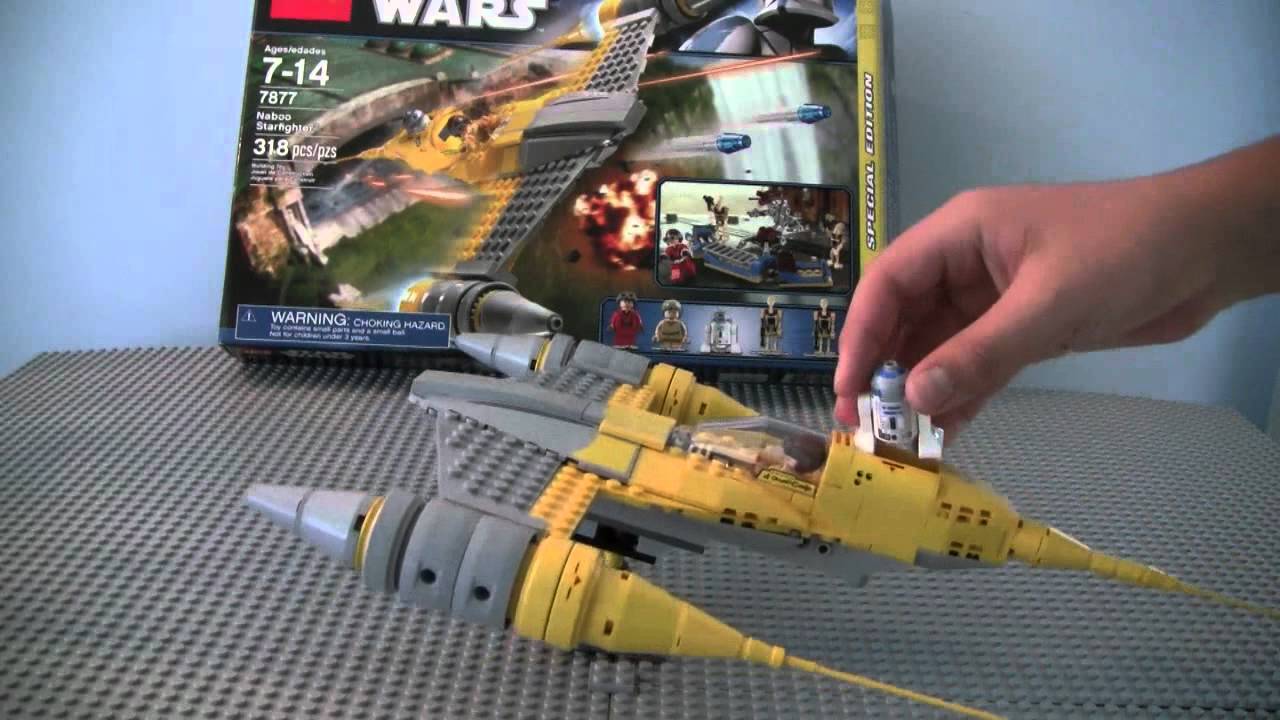 LEGO Star Wars Naboo Starfighter 7877 Review - YouTube