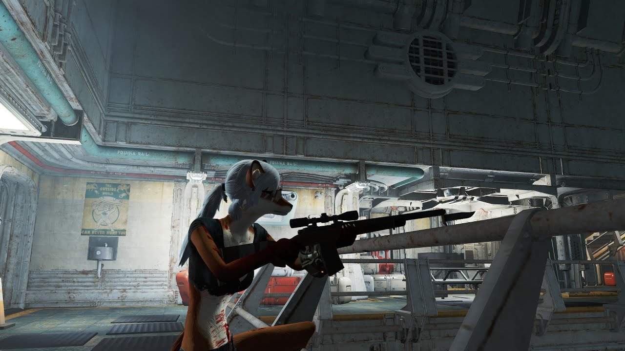 Fallout 4 - Vulpine Race Mod + Scouter Mod - YouTube