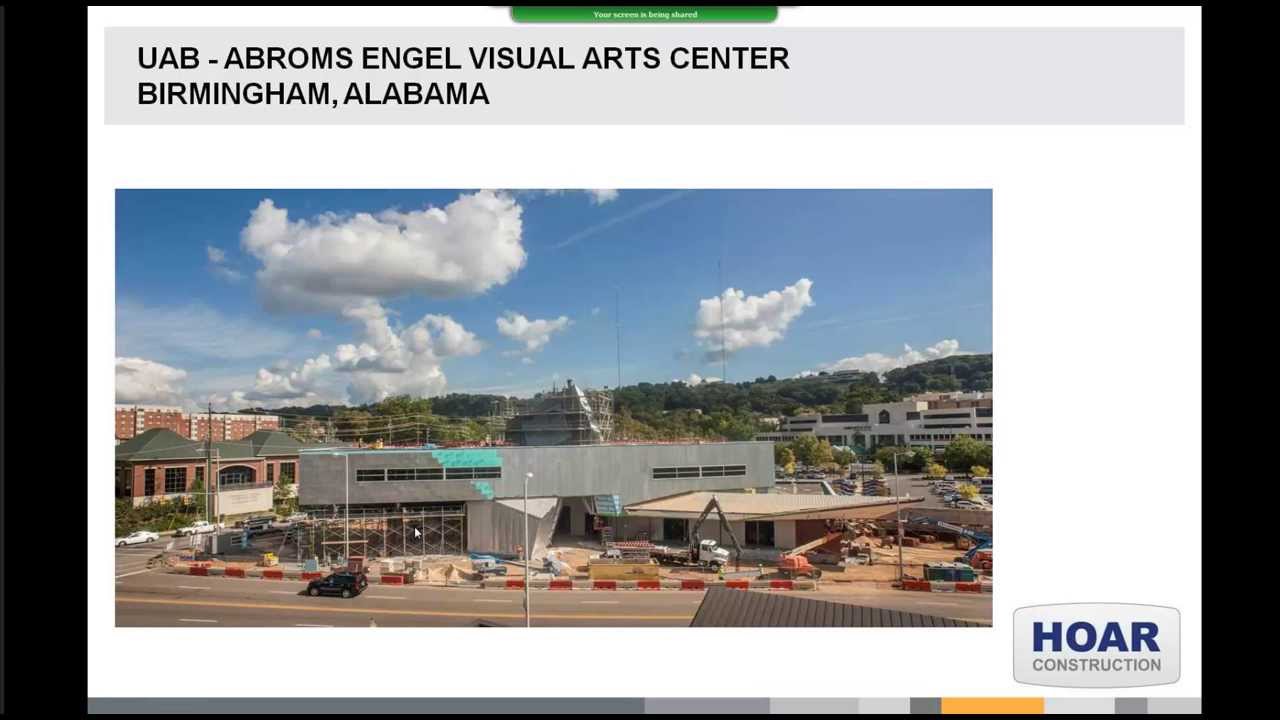 Hoar Construction UAB Visual Arts Case Study - YouTube