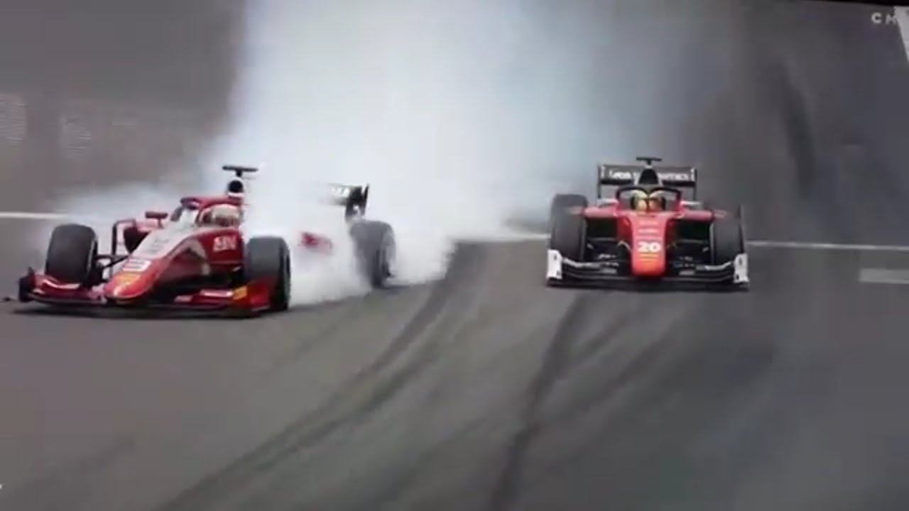 FIA Formula 2 Crash 2018 Spanish - YouTube