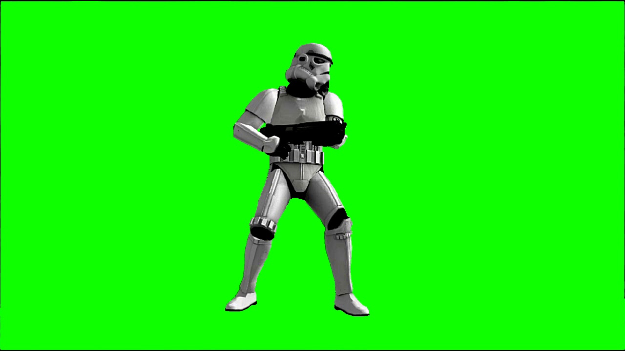 Green Screen Imperial Stormtrooper Improved Model Firing - YouTube