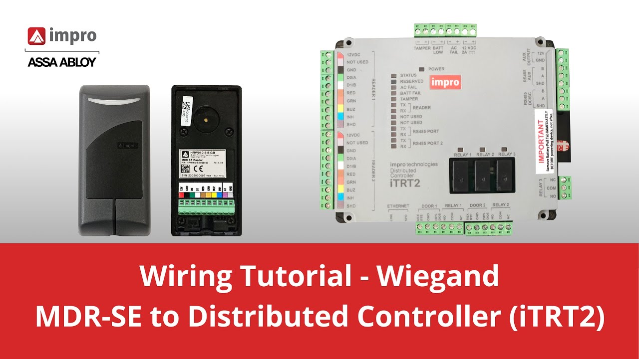 Wiring of Secure Multi-Discipline Weigand Reader (MDR-SE) to ...